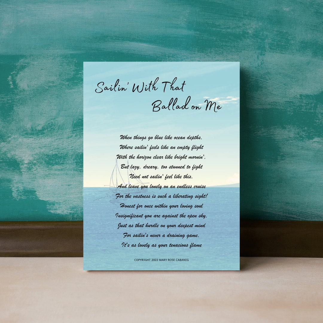 Sentimental Poem Printable Wall Art, Gift Prints Wall Art, Original ...