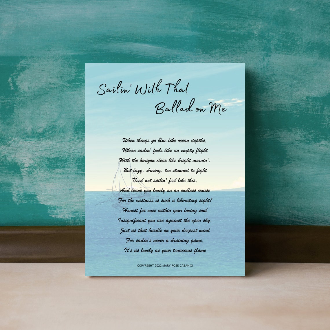 Sentimental Poem Printable Wall Art, Gift Prints Wall Art, Original ...