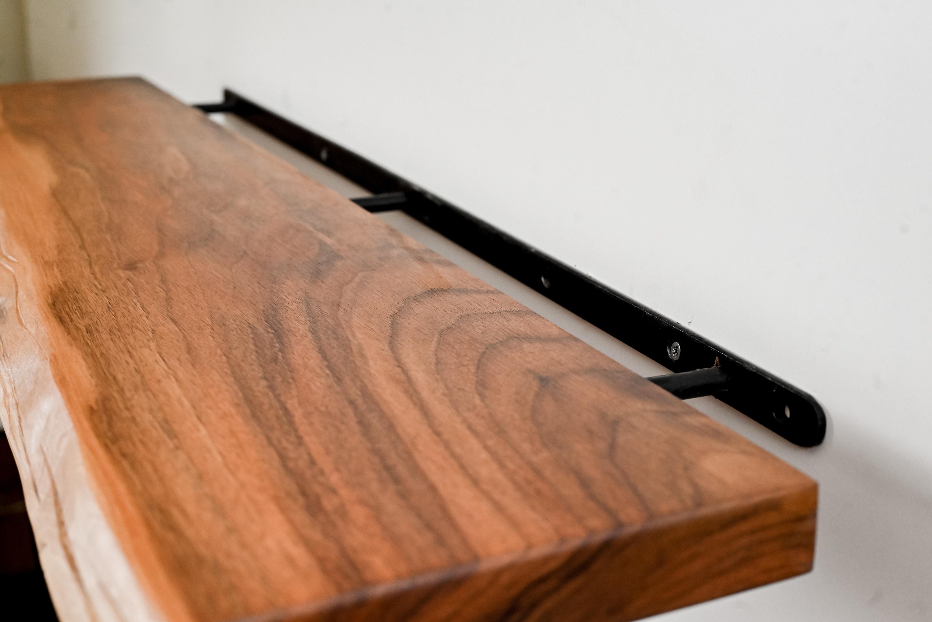 Walnut Floating Shelves, Kitchen Shelves, Long Book Shelves, Bathroom ...