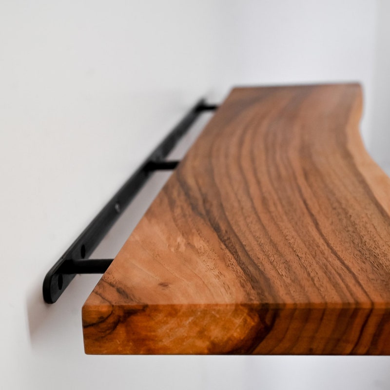 Walnut Floating Shelves - Etsy