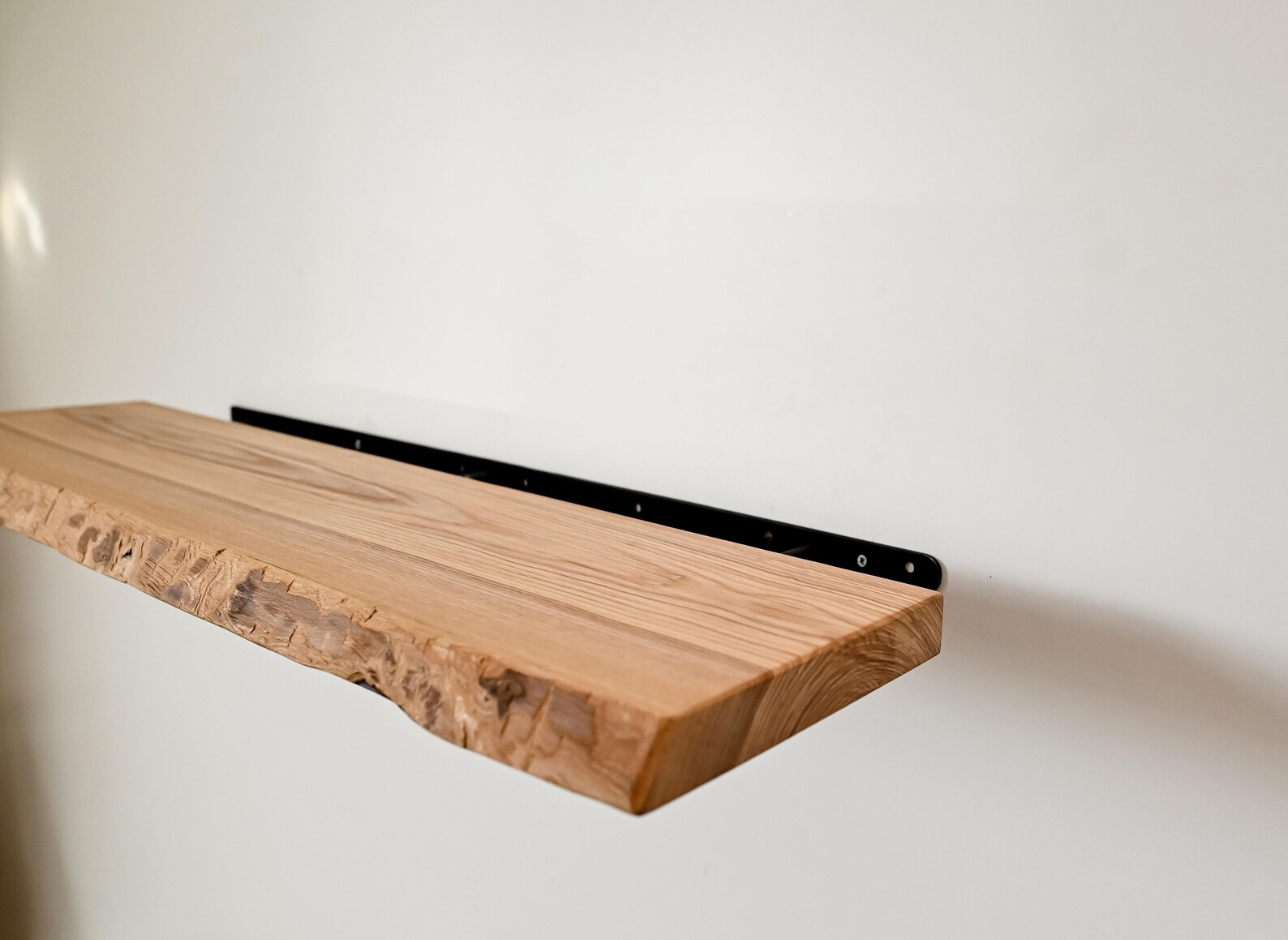 Ash Floating Shelf, Oak Floating Shelf, Natural Wooden Shelves, Book ...