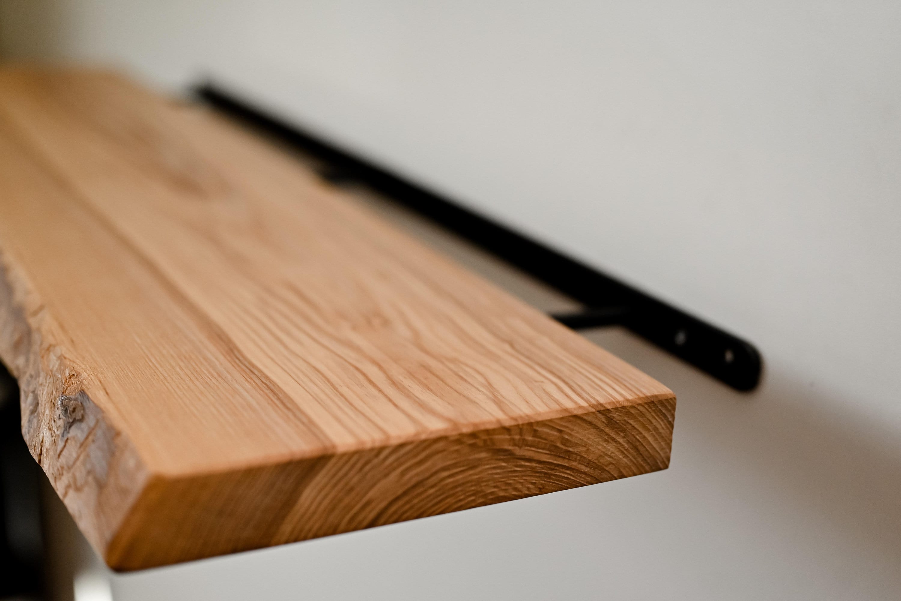 Ash Floating Shelf, Oak Floating Shelf, Natural Wooden Shelves, Book ...