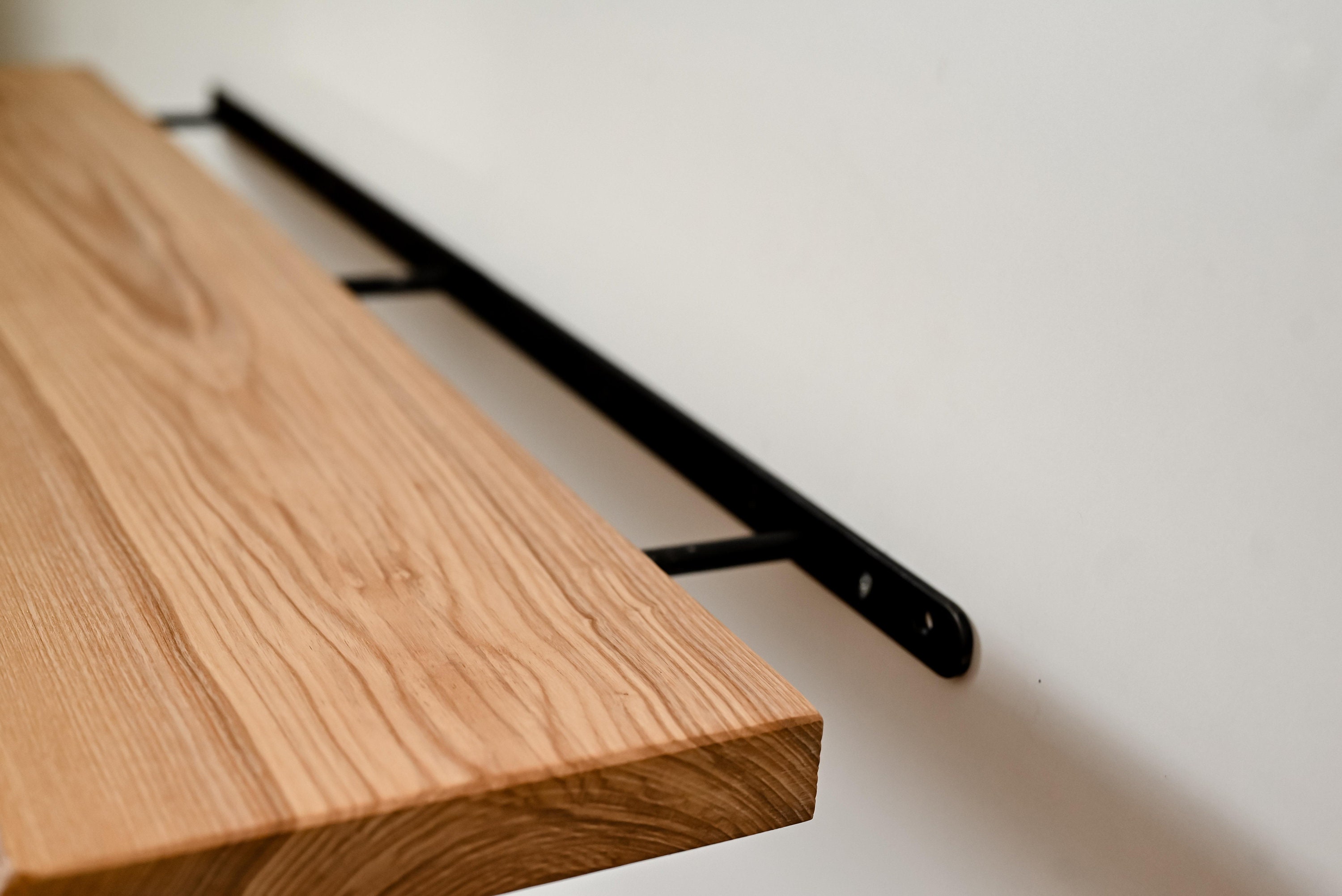 Ash Floating Shelf, Oak Floating Shelf, Natural Wooden Shelves, Book ...