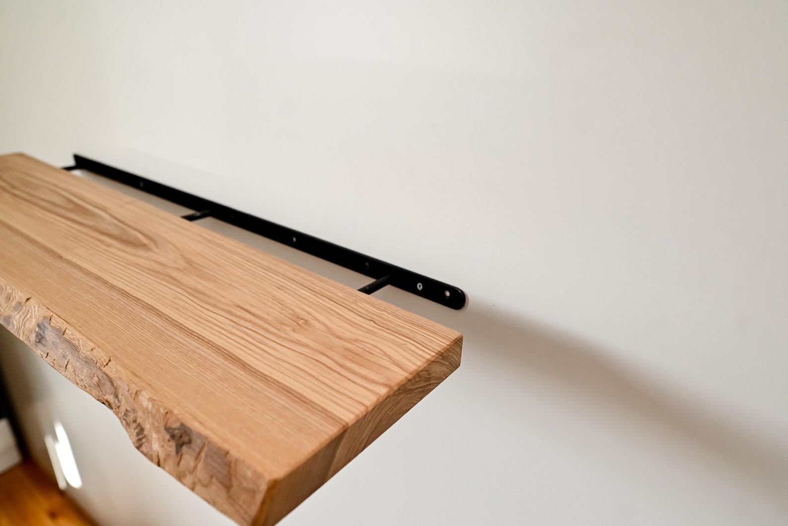 Ash Floating Shelf, Oak Floating Shelf, Natural Wooden Shelves, Book ...