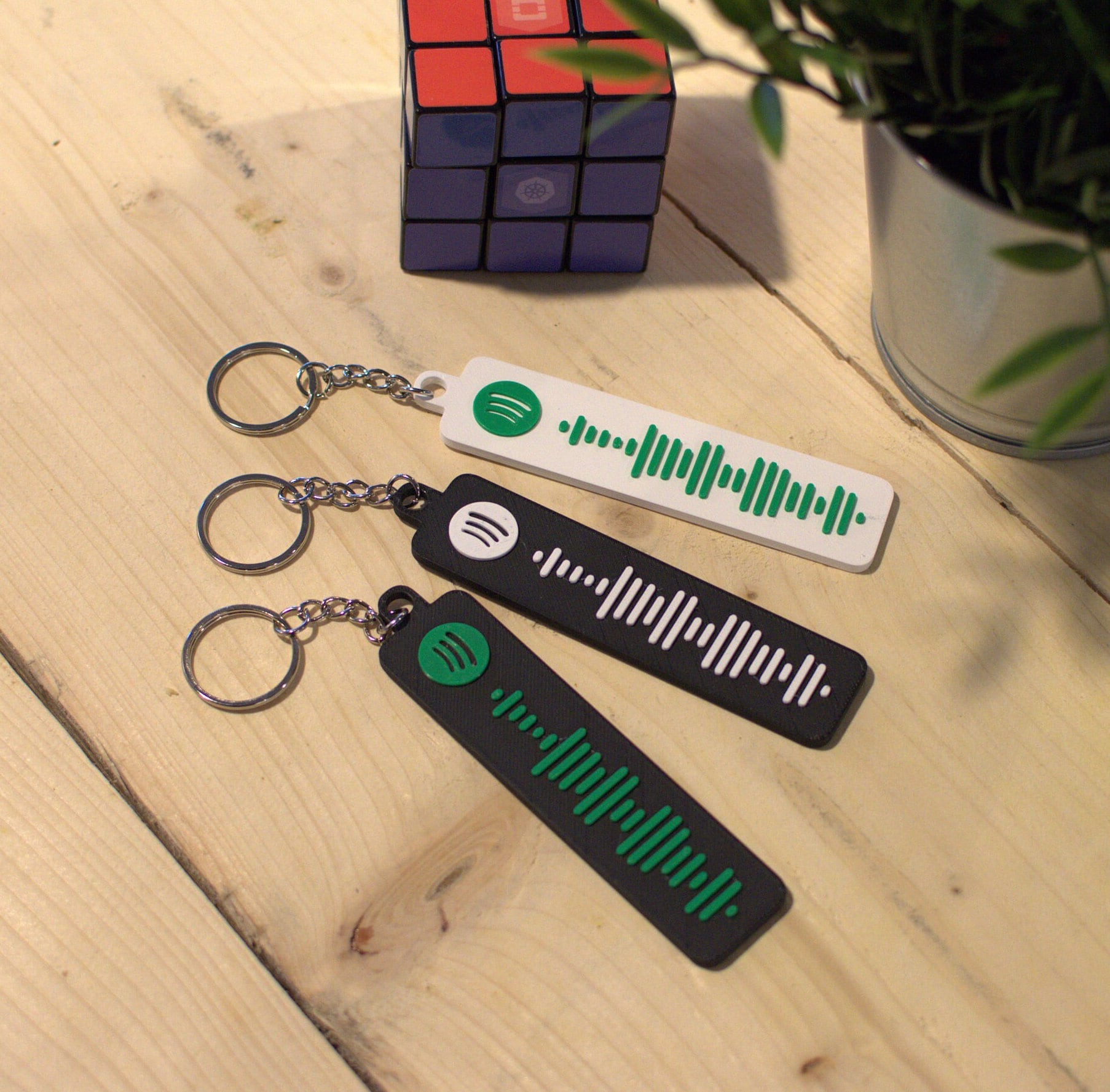 Personalized Spotify QR Code Keychain 3D Printing Music Gift - Etsy UK