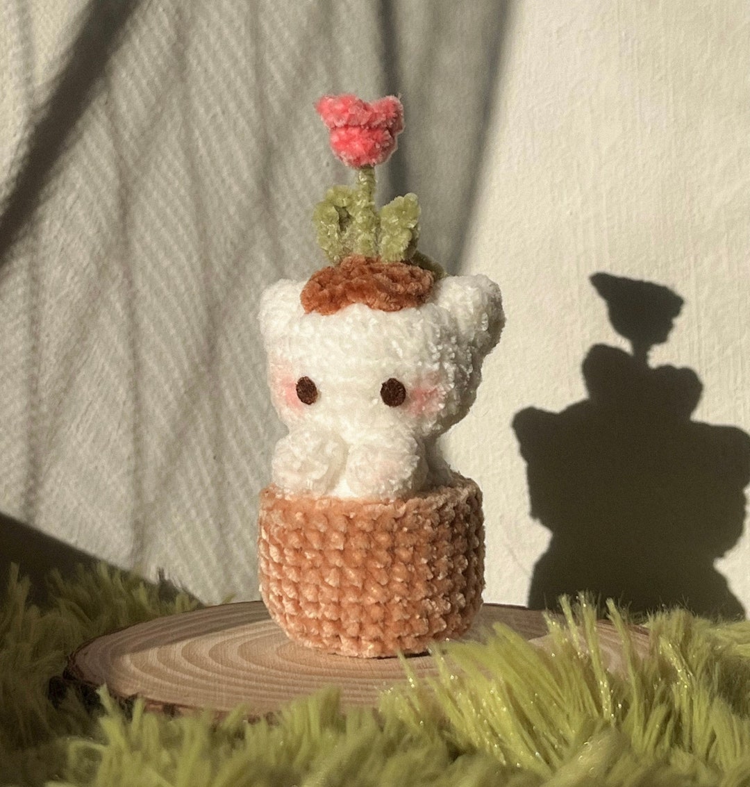 Kitty in a Flower Pot Crochet Pattern Amigurumi Cat Pdf - Etsy