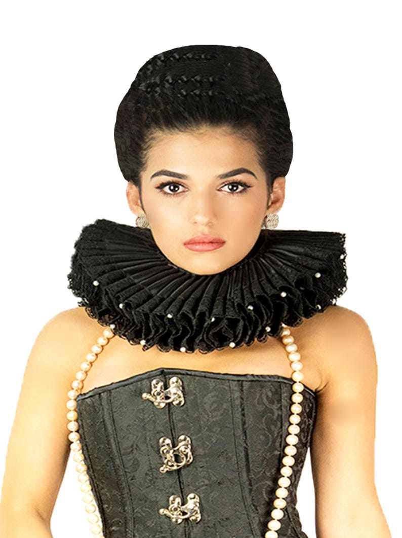 Elizabethan Renaissance Neck Ruff Collar , Neck Ruff Accessories ...
