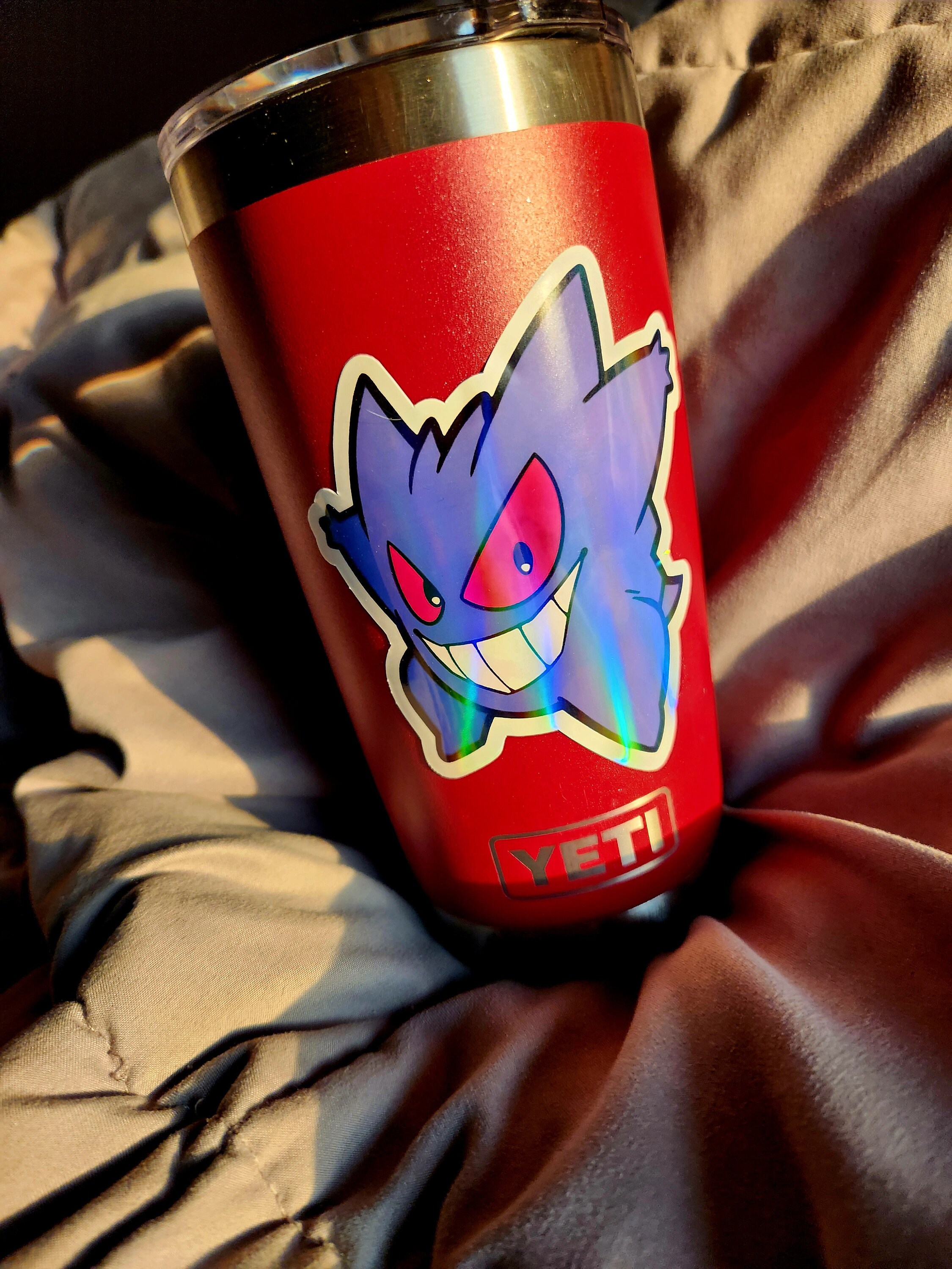 Gengar Vinyl Sticker, Waterproof Decal for Water Bottles, Laptop Cases ...