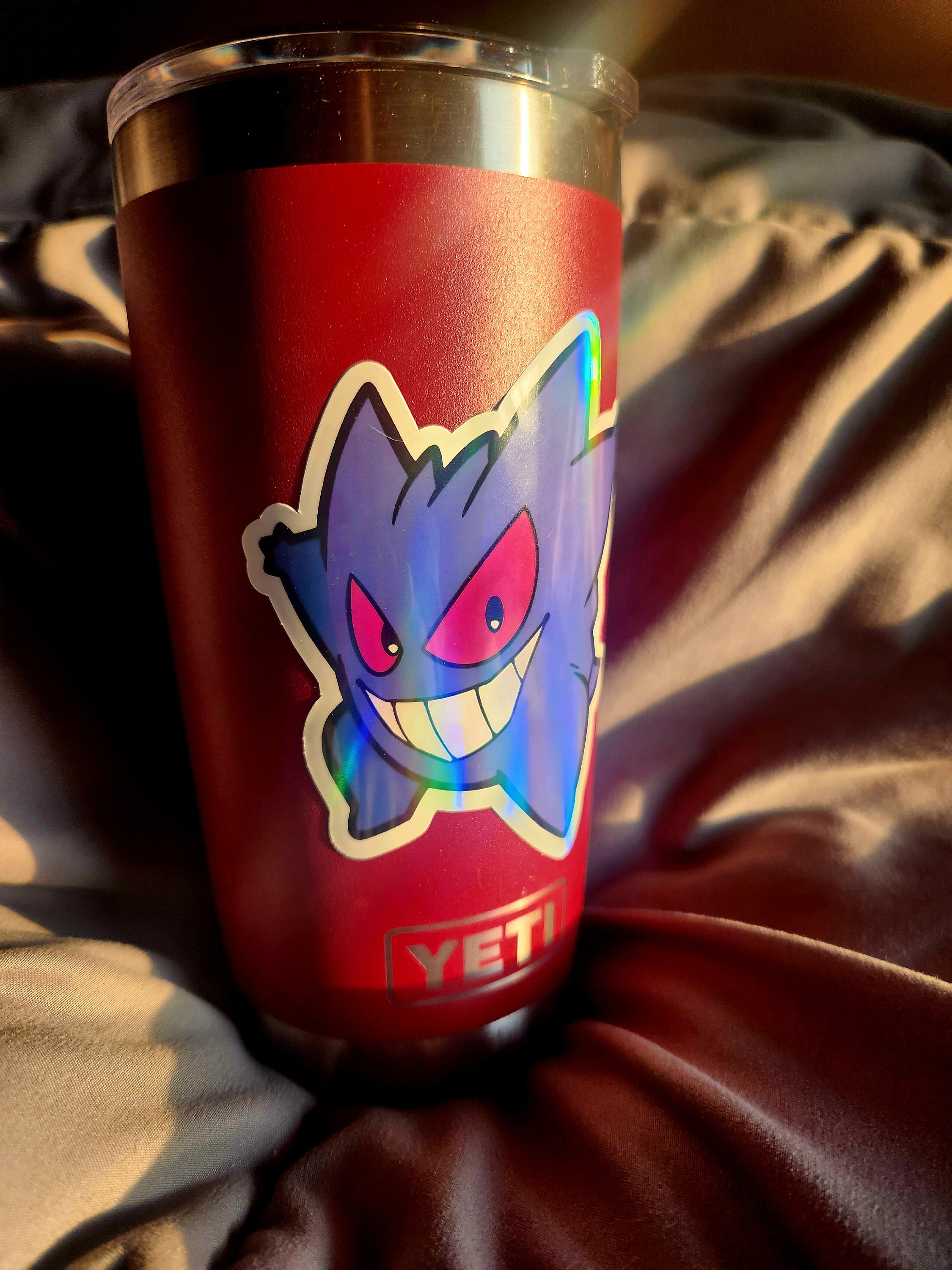 Gengar Vinyl Sticker, Waterproof Decal for Water Bottles, Laptop Cases ...