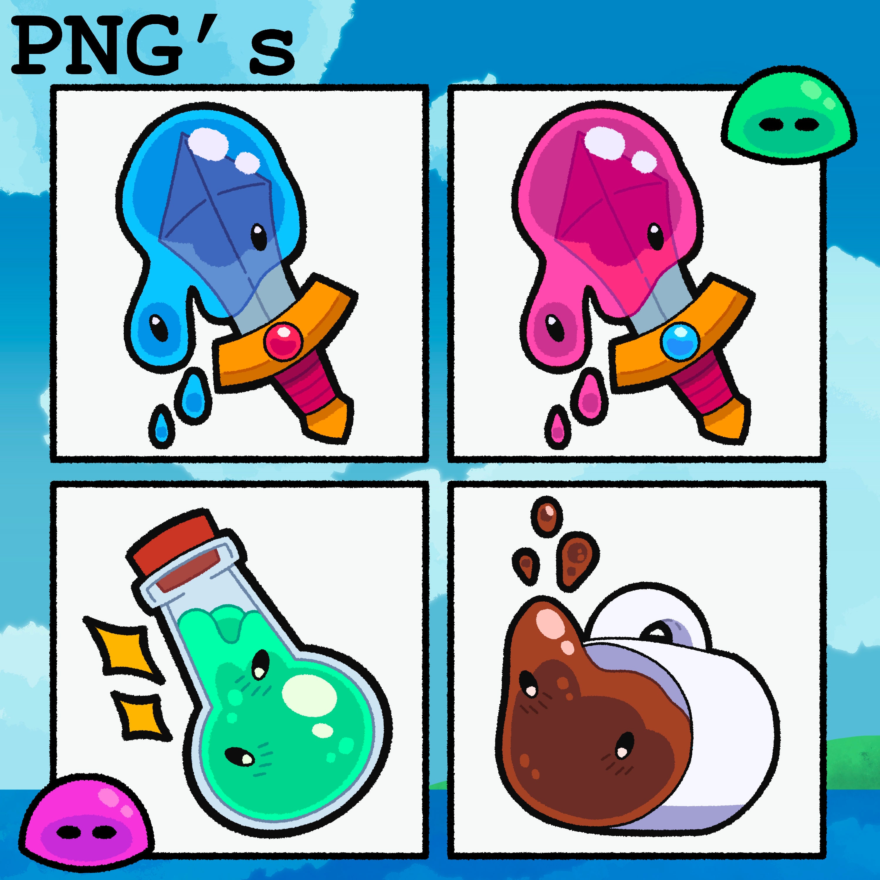 RPG Slime Sticker Pack - Etsy