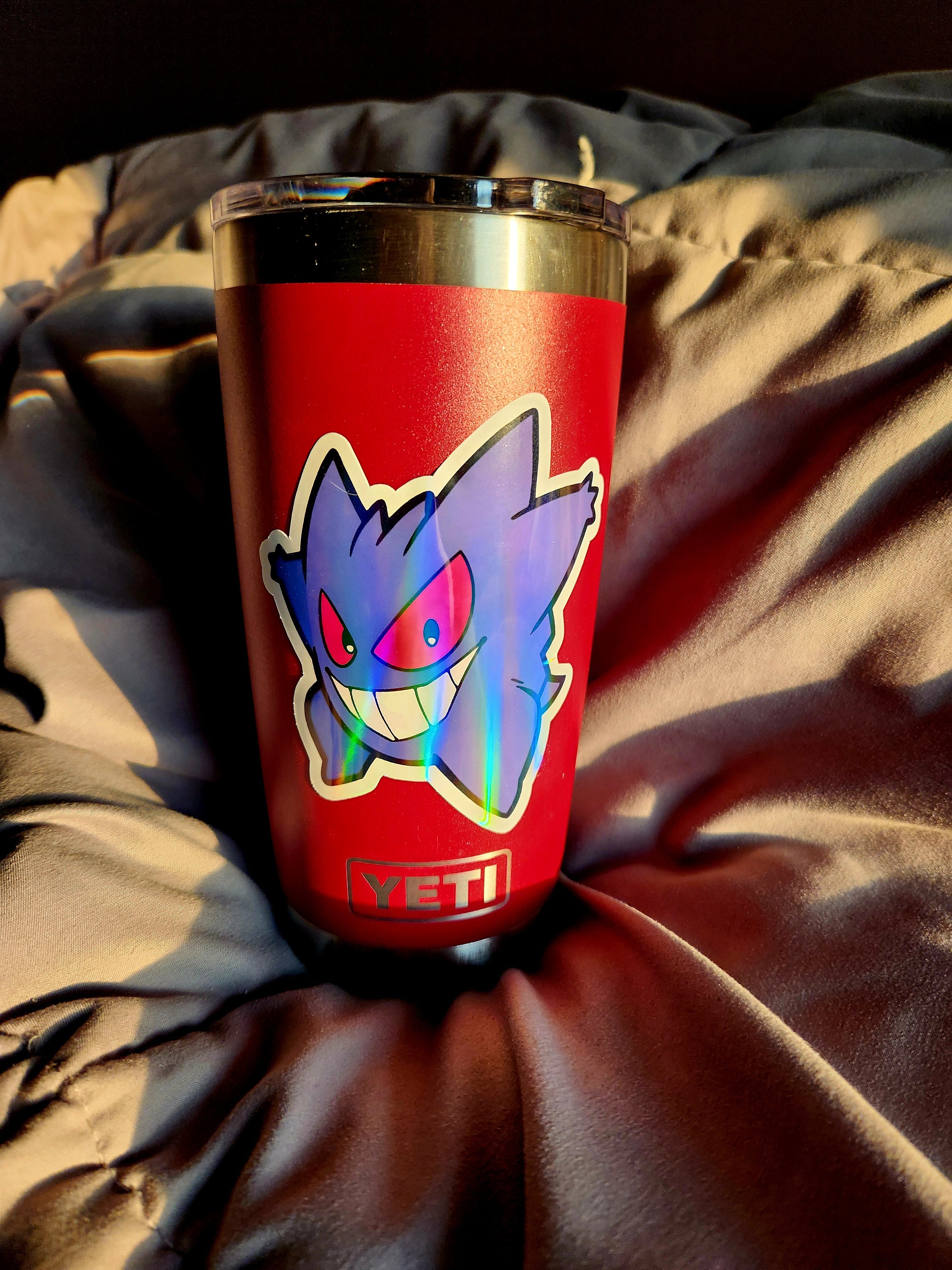 Gengar Vinyl Sticker, Waterproof Decal for Water Bottles, Laptop Cases ...