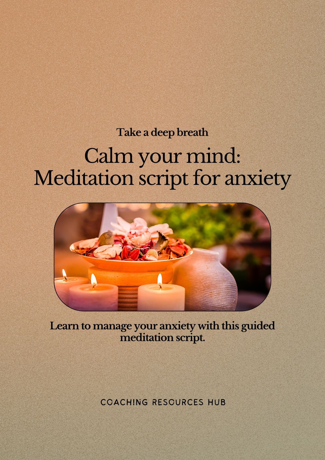 Meditation Script - for Anxiety & Calming the Mind - Etsy