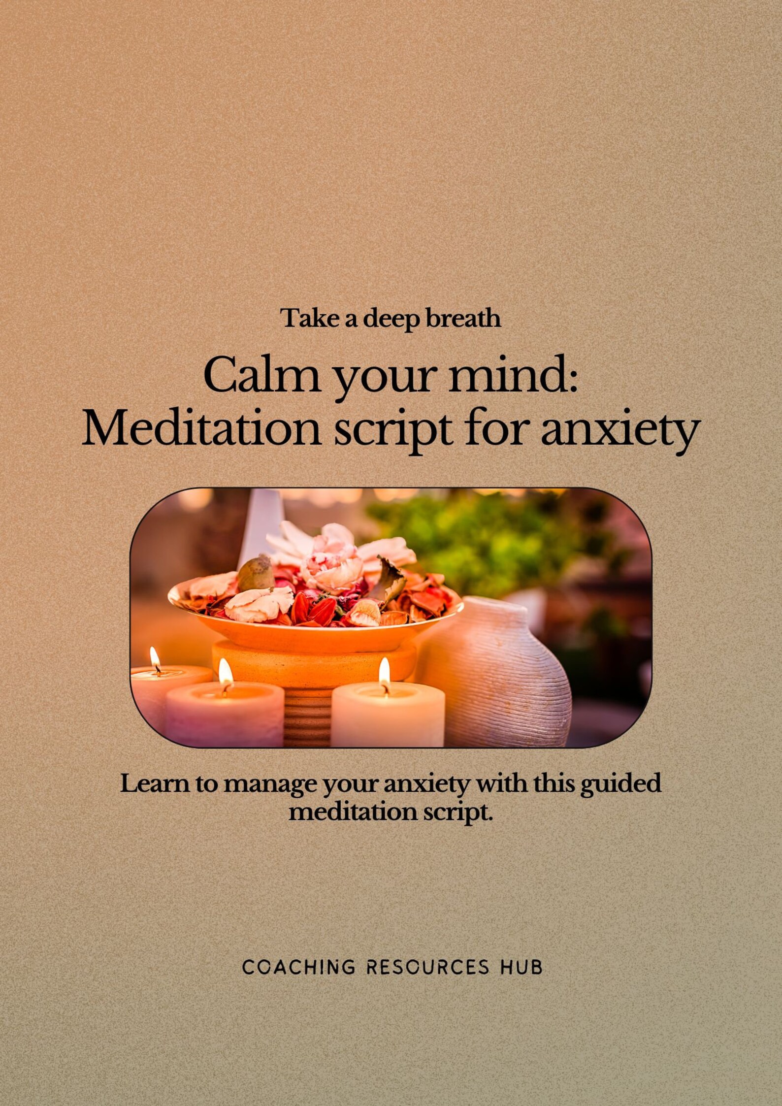 Meditation Script - for Anxiety & Calming the Mind - Etsy