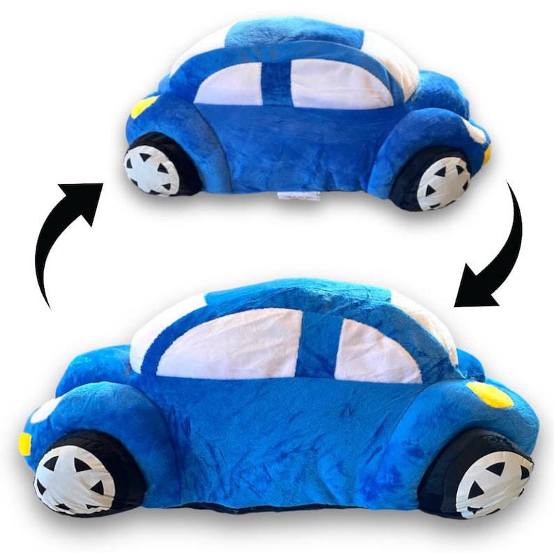 Personalised Car Plush Toy Blue - Etsy