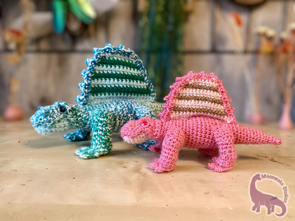 Dimetrodon Amigurumi Digital PDF Crochet Pattern by Moonwake Studios - Etsy