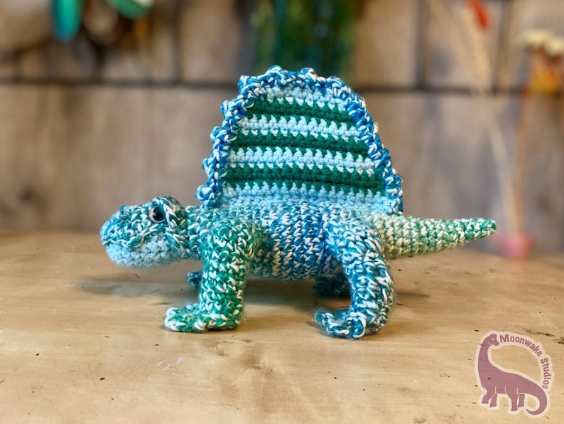 Dimetrodon Amigurumi Digital PDF Crochet Pattern by Moonwake Studios - Etsy