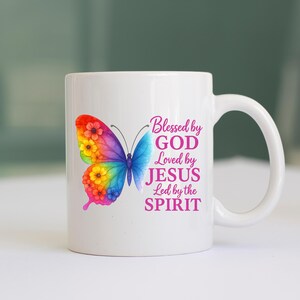 Watercolor Butterfly Christian Sublimation Design: Rainbow Floral ...