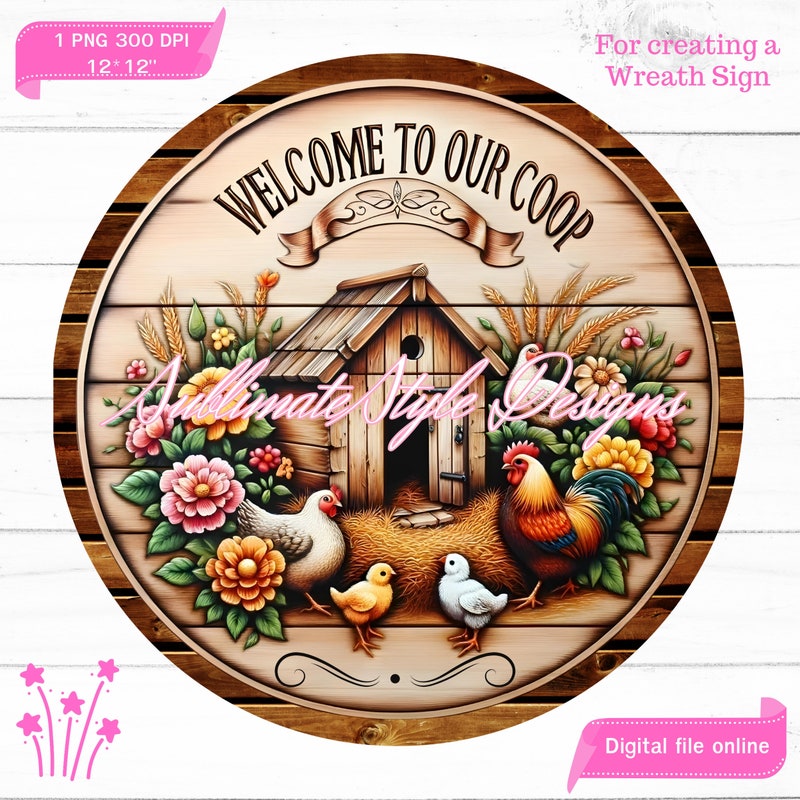 Chicken Coop Sign Png - Etsy