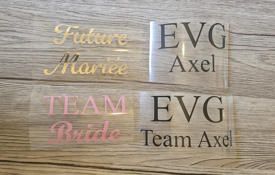 EVG - EVJF - Stickers personnalisés - Future Mariée - Team bride - Team ...