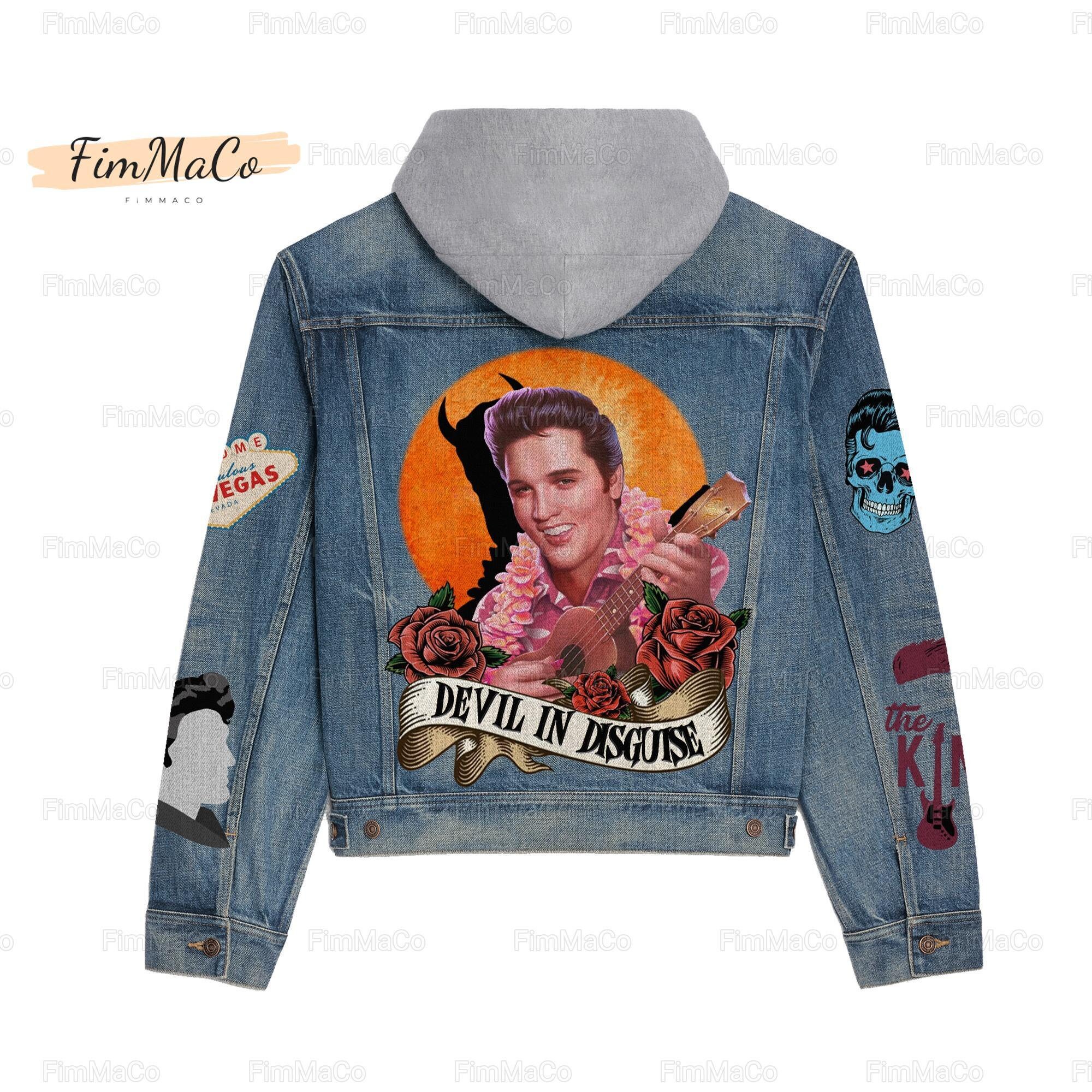 Elvis Denim Jacket, Elvis Denim Jacket Women, Elvis Presley Denim ...