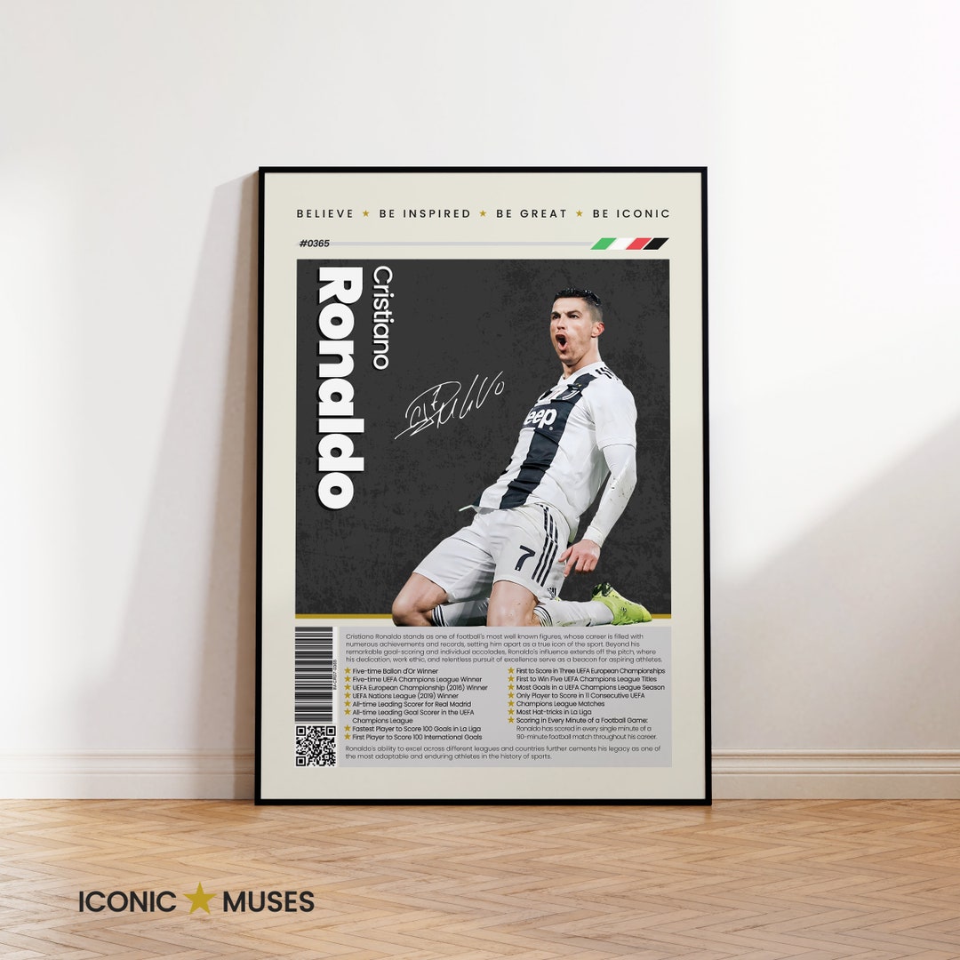 Cristiano Ronaldo Juventus Poster Print. Ronaldo CR7 Juve Goal ...