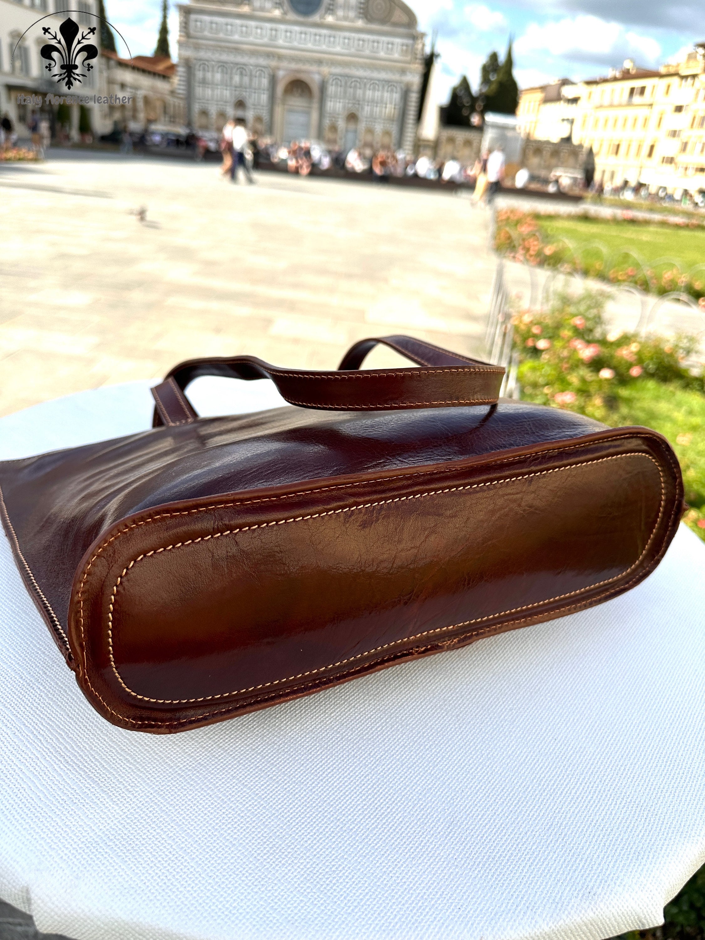 Genuine Leather Italian Handmade Women Bag Everyday Bag-working Bag ...