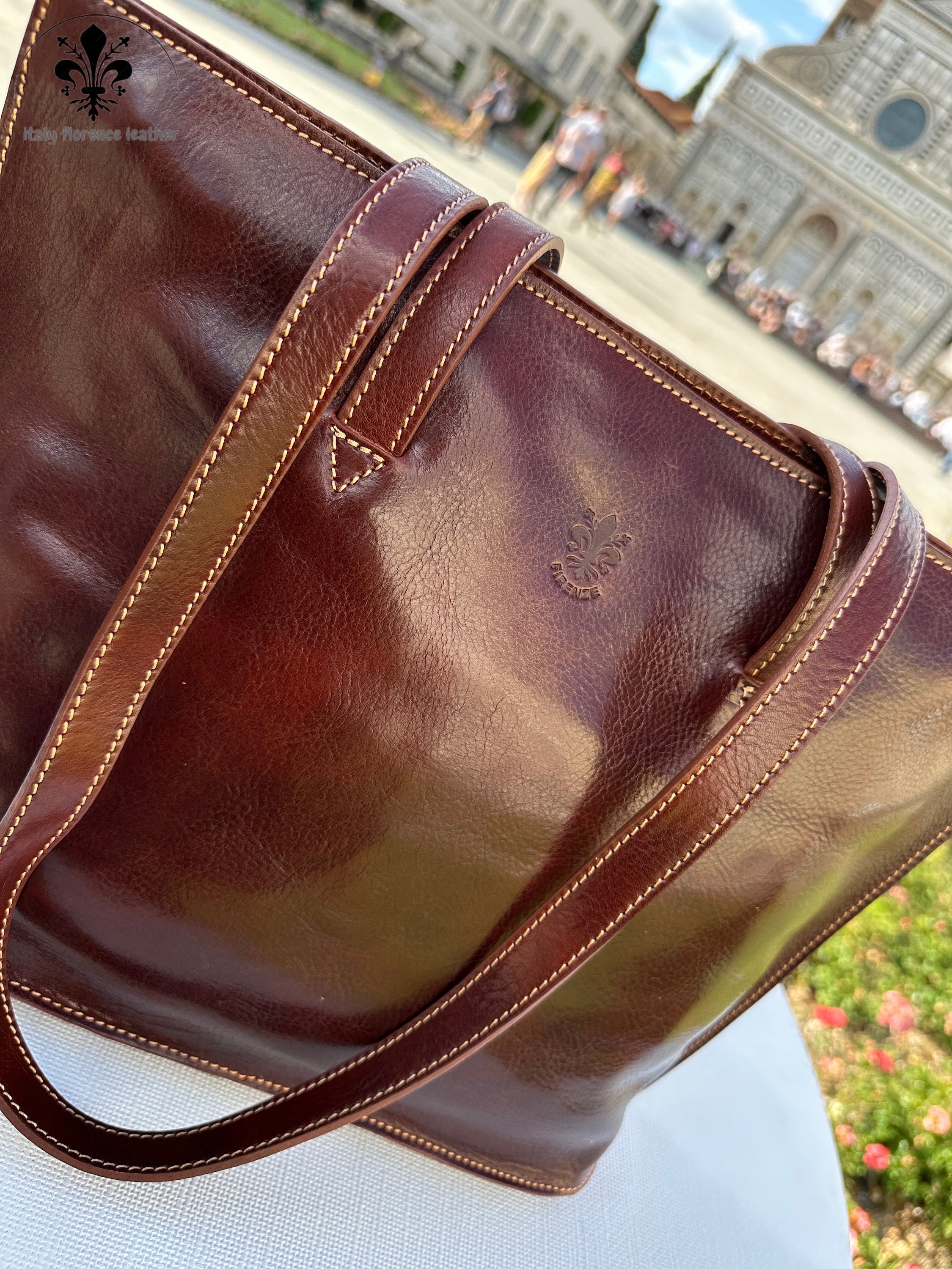 Genuine Leather Italian Handmade Women Bag Everyday Bag-working Bag ...