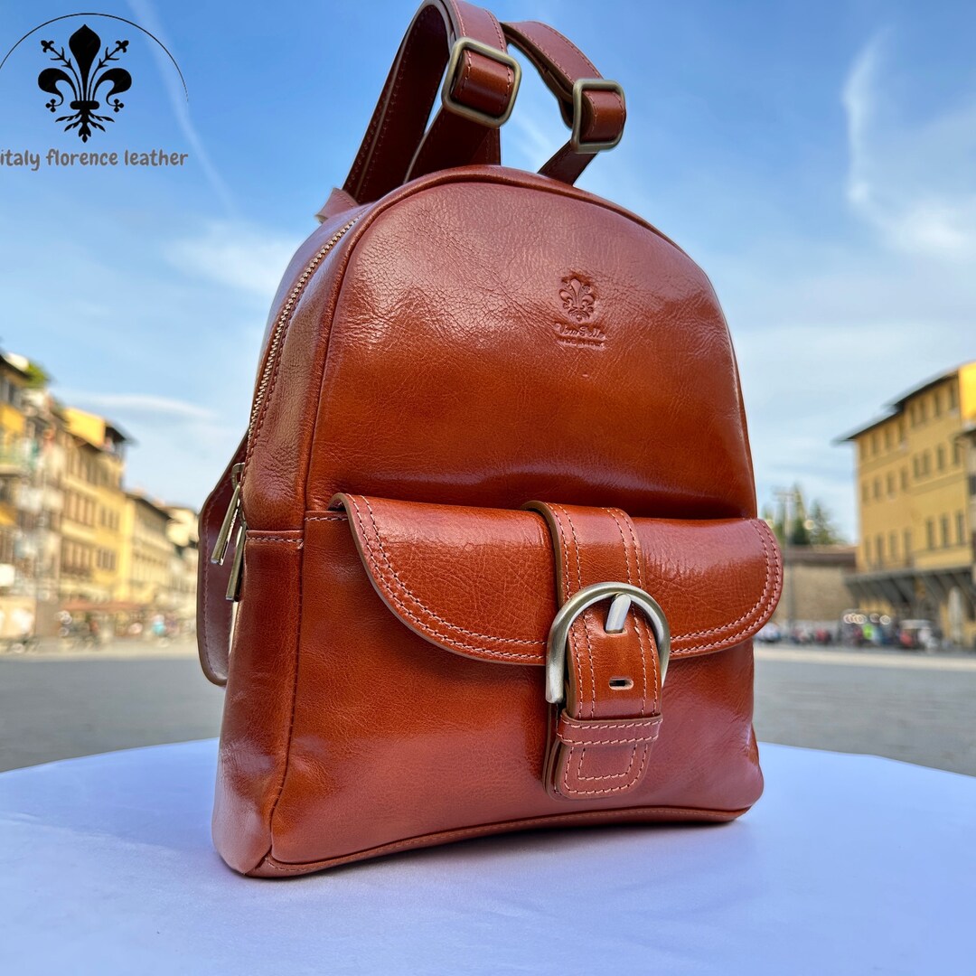Authentic Italian Leather Backpack/ Everyday Backpack/handmade Bagpack ...