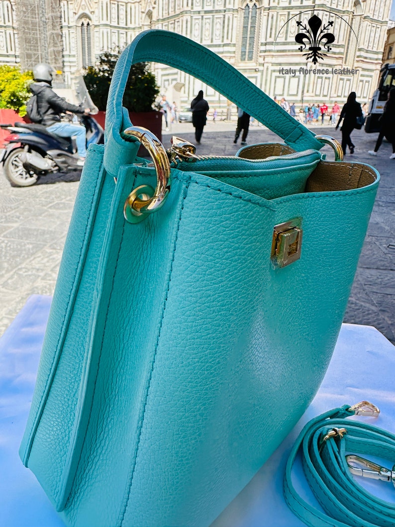 Authentic Leather Italian Handmade Leather Handbag for Woman//florence ...
