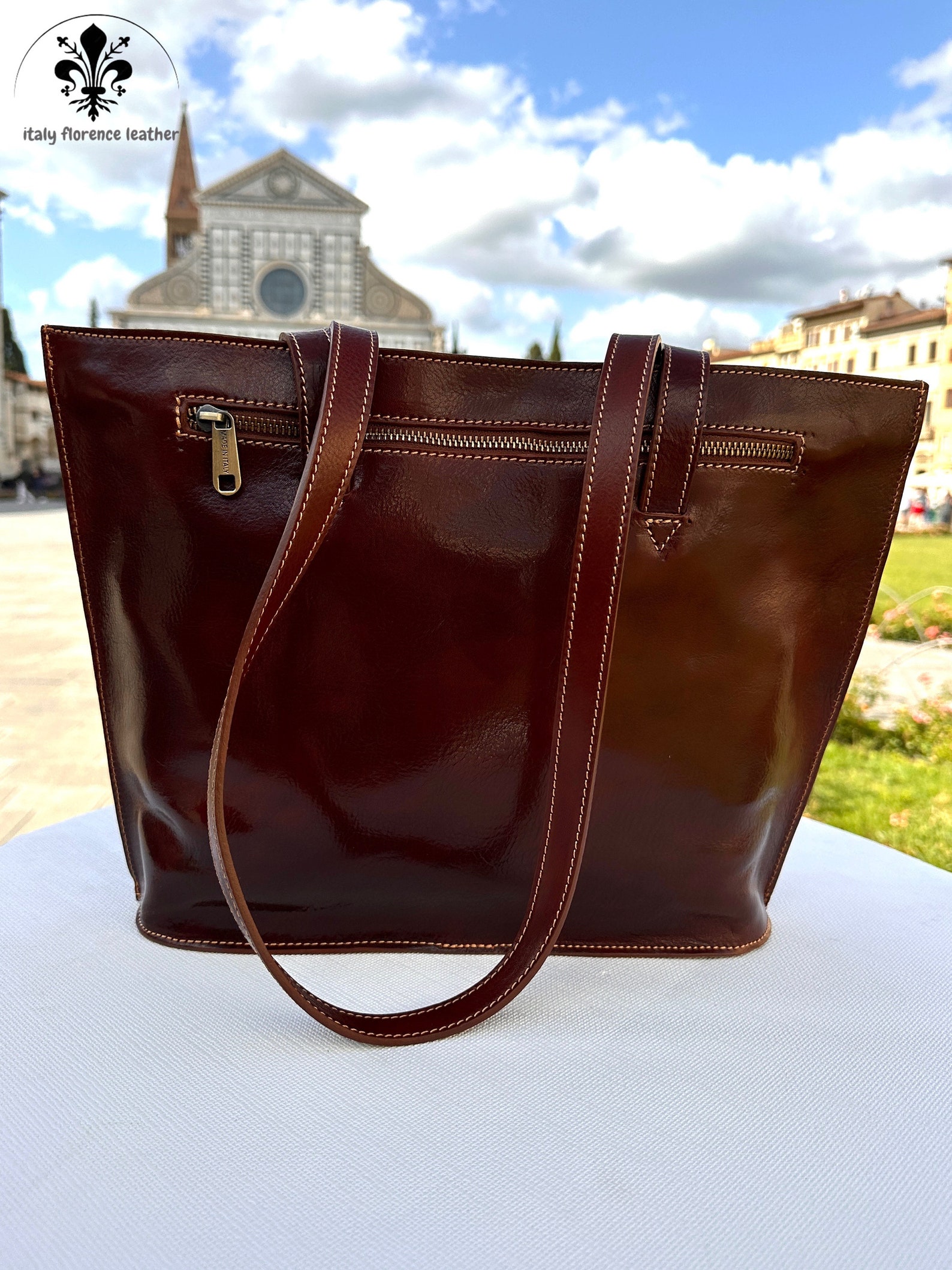 Genuine Leather Italian Handmade Women Bag Everyday Bag-working Bag ...