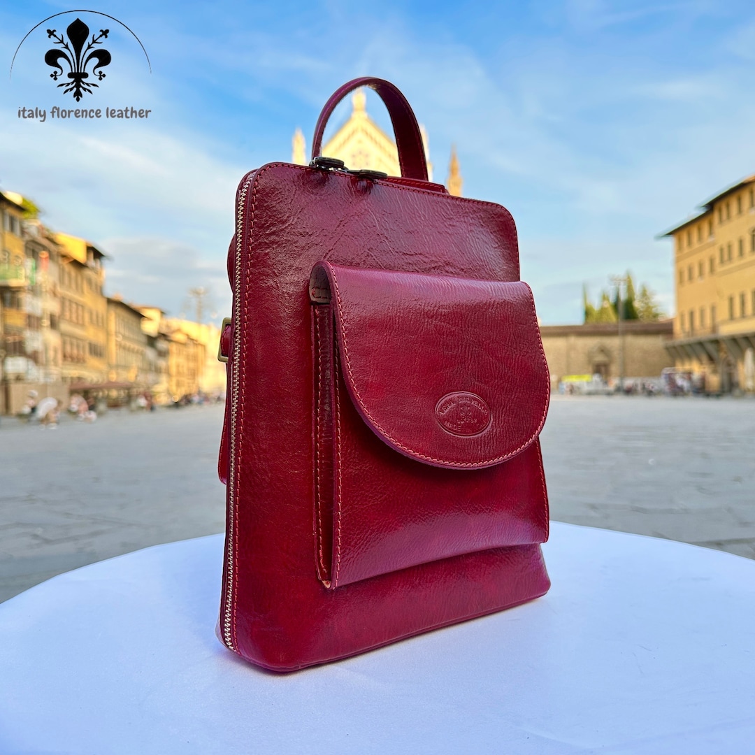 Authentic Italian Leather Bag and Backpack/ Everyday or Working ...