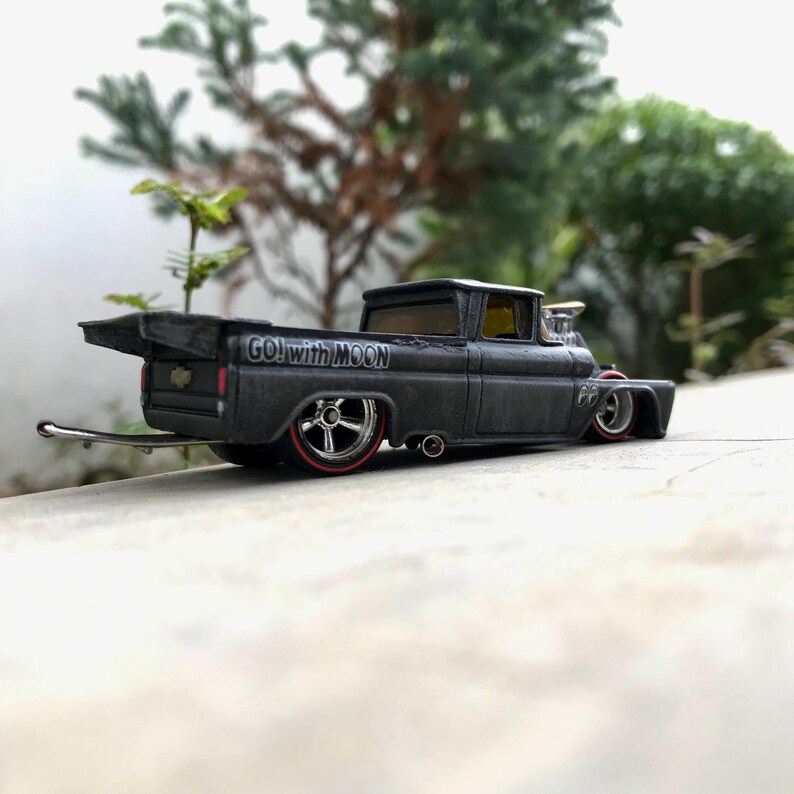 Hotwheels 62 Chevy Truck Mooneyes Custom Made Black Oxide Painting - Etsy