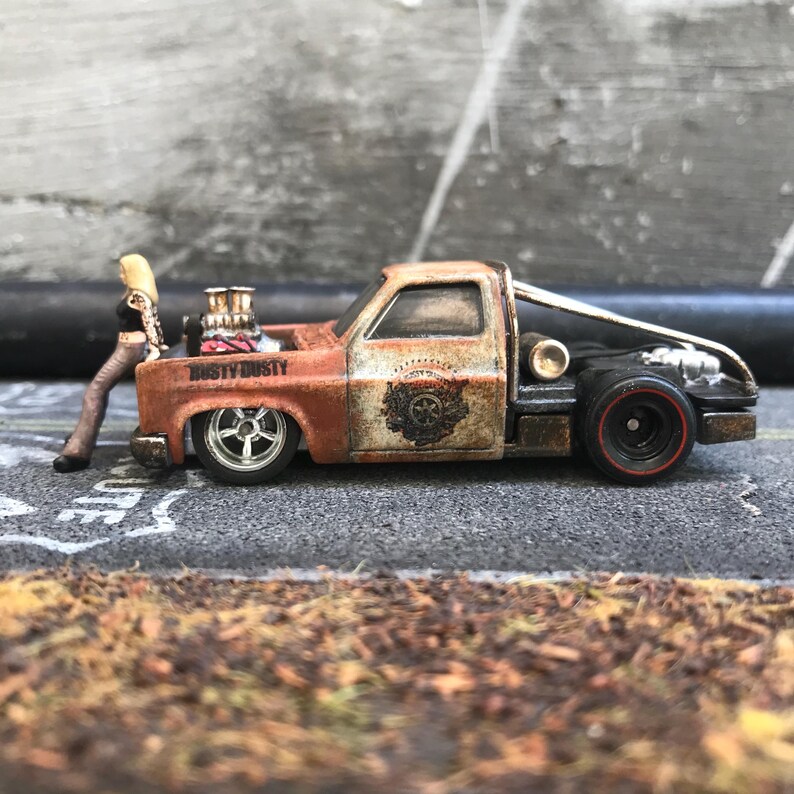 Hotwheels Chevy Silverado 83 Custom Patina Rusted Drag Race - Etsy
