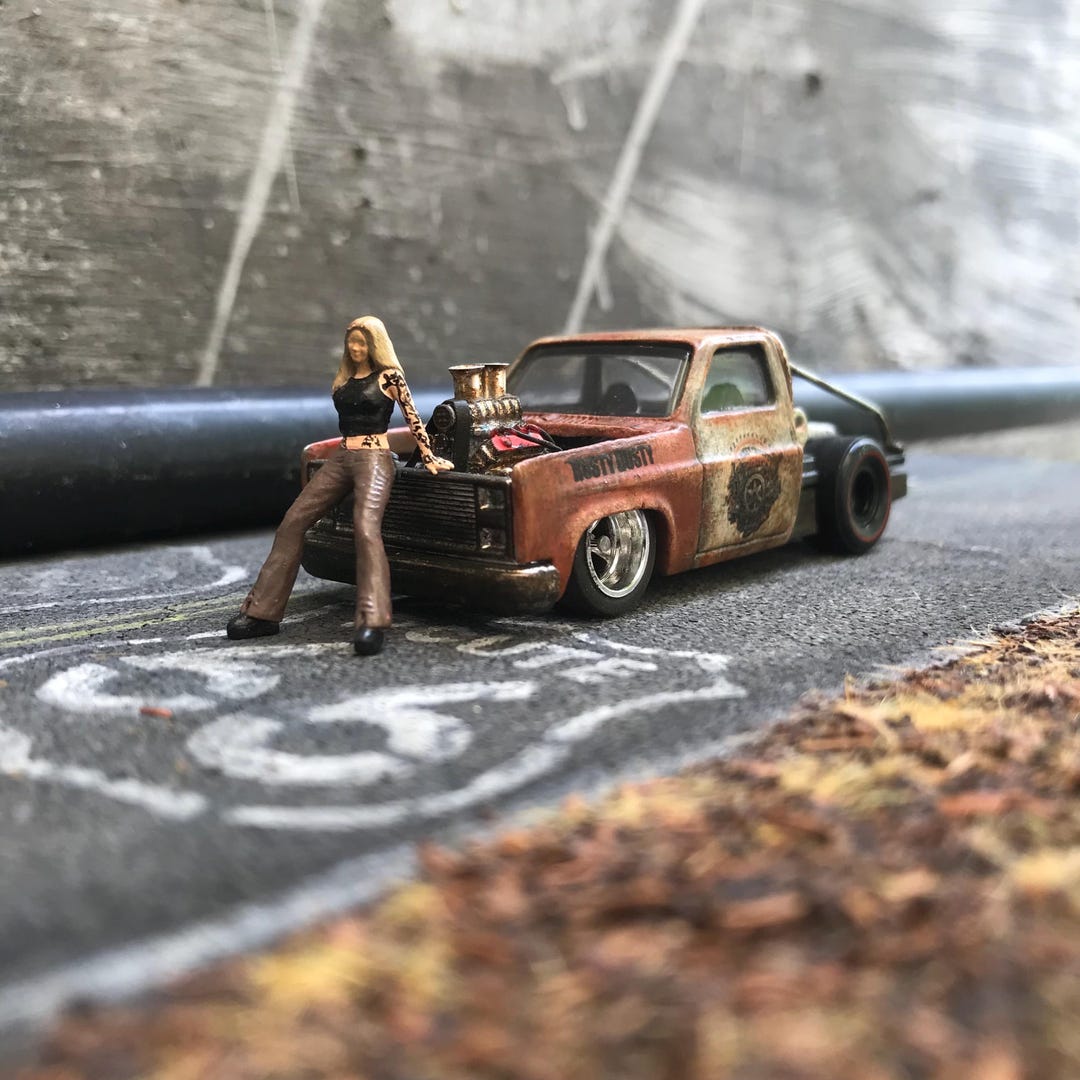 Hotwheels Chevy Silverado 83 Custom Patina Rusted Drag Race - Etsy