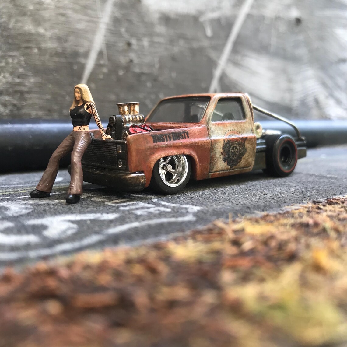 Hotwheels Chevy Silverado 83 Custom Patina Rusted Drag Race - Etsy