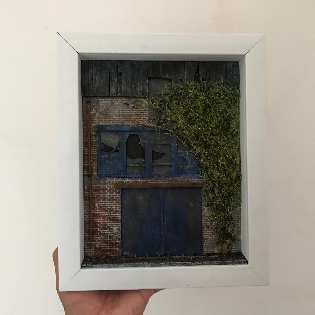 Frame Diorama Abandoned | 3d Shadow Box L Diorama Greek Handmade - Etsy
