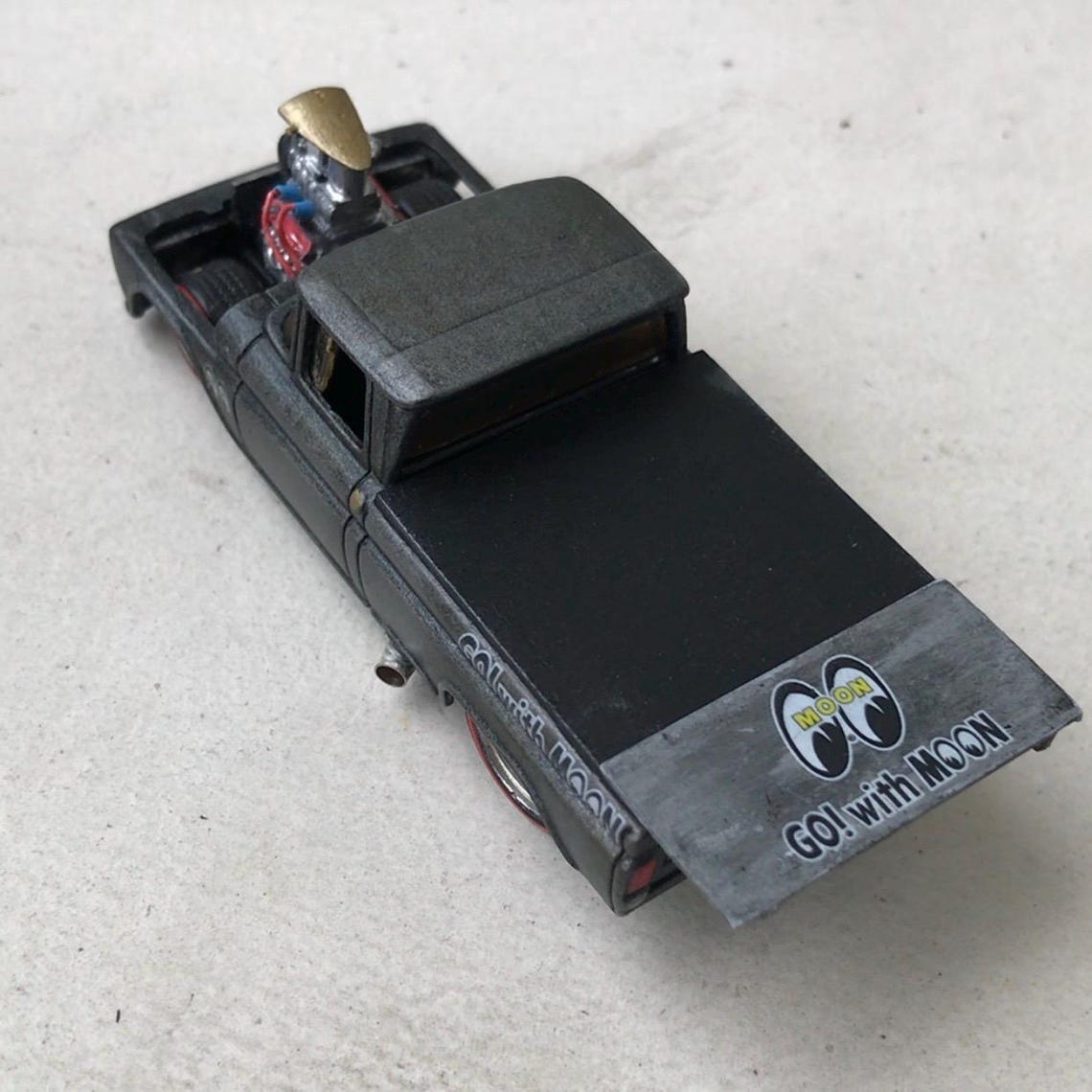 Hotwheels 62 Chevy Truck Mooneyes Custom Made Black Oxide Painting - Etsy