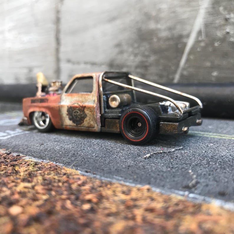 Hotwheels Chevy Silverado 83 Custom Patina Rusted Drag Race - Etsy