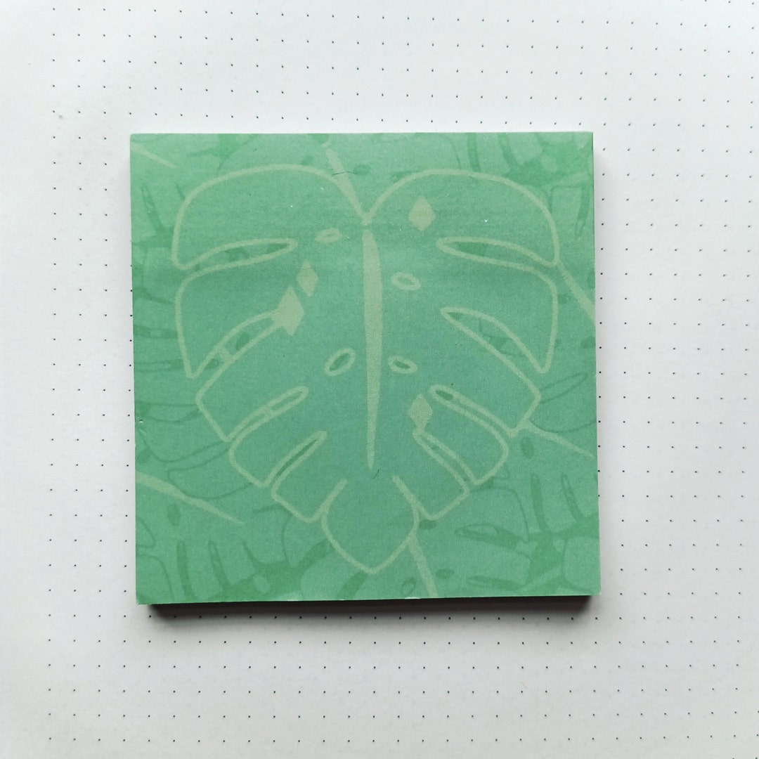 Monstera Leaf Sticky Notes - Etsy
