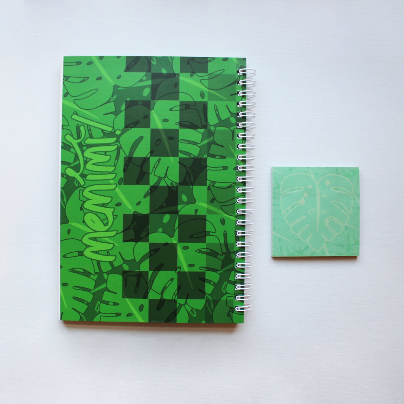 Monstera Leaf Notebook + Sticky Note Set - Etsy
