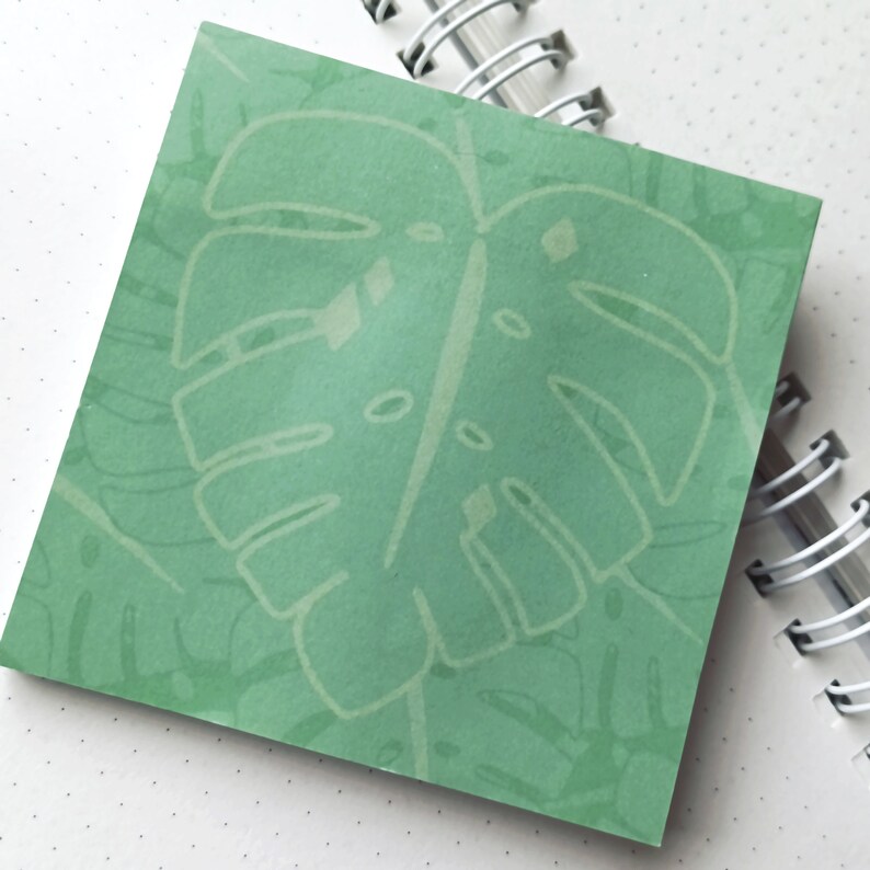 Monstera Leaf Sticky Notes - Etsy