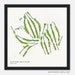 Elm Park Golf, Dublin, Ireland - Printed Golf Course Map Illustration ...