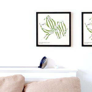 Elm Park Golf, Dublin, Ireland - Printed Golf Course Map Illustration ...