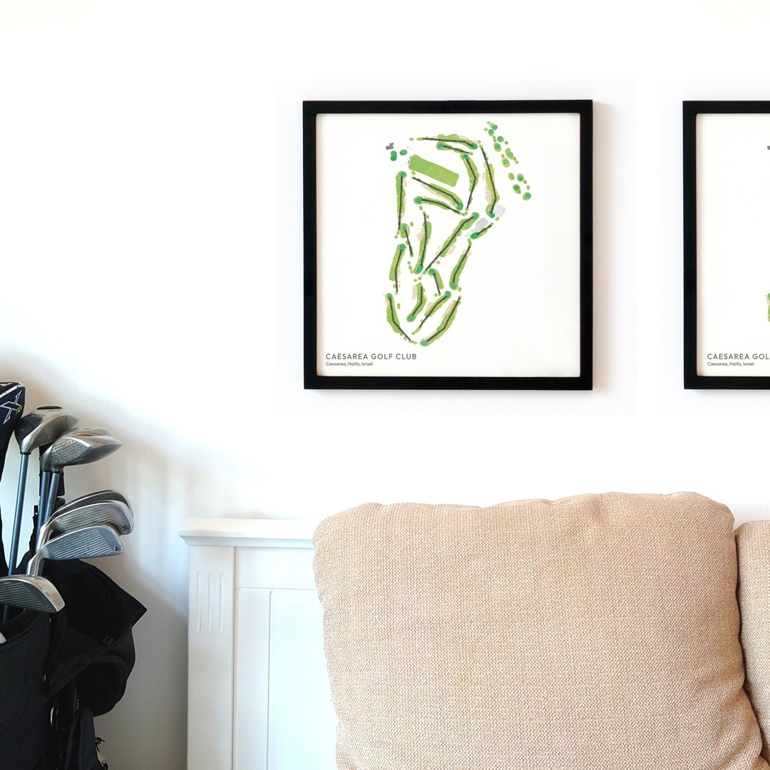 Caesarea Golf Club, Haifa, Israel - Golf Souvenir, Golf Gift Idea, Wall ...