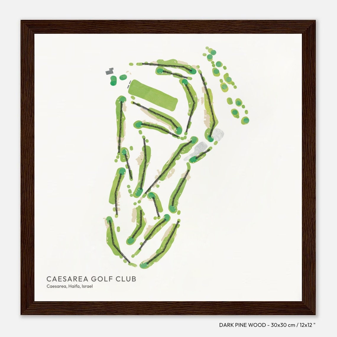 Caesarea Golf Club, Haifa, Israel - Golf Souvenir, Golf Gift Idea, Wall ...
