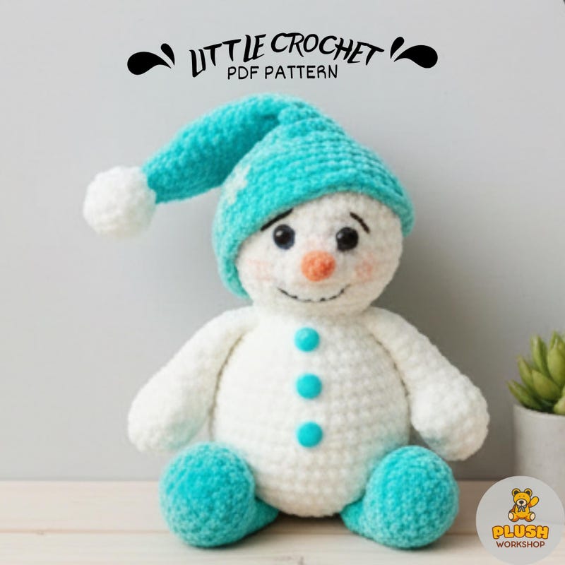 Plush Snowman Amigurumi - Etsy