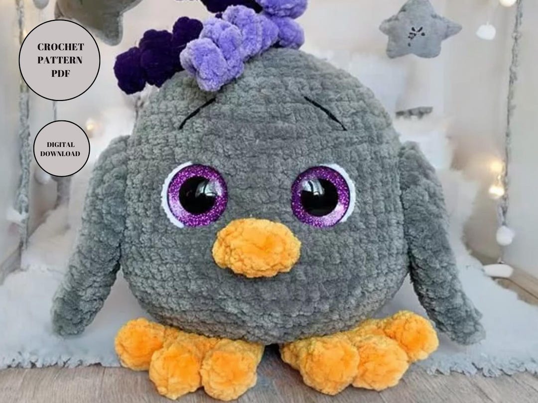 Amigurumi Baby Bird Crochet Toy Pattern Pdf Stuffed Plush Amigurumi ...