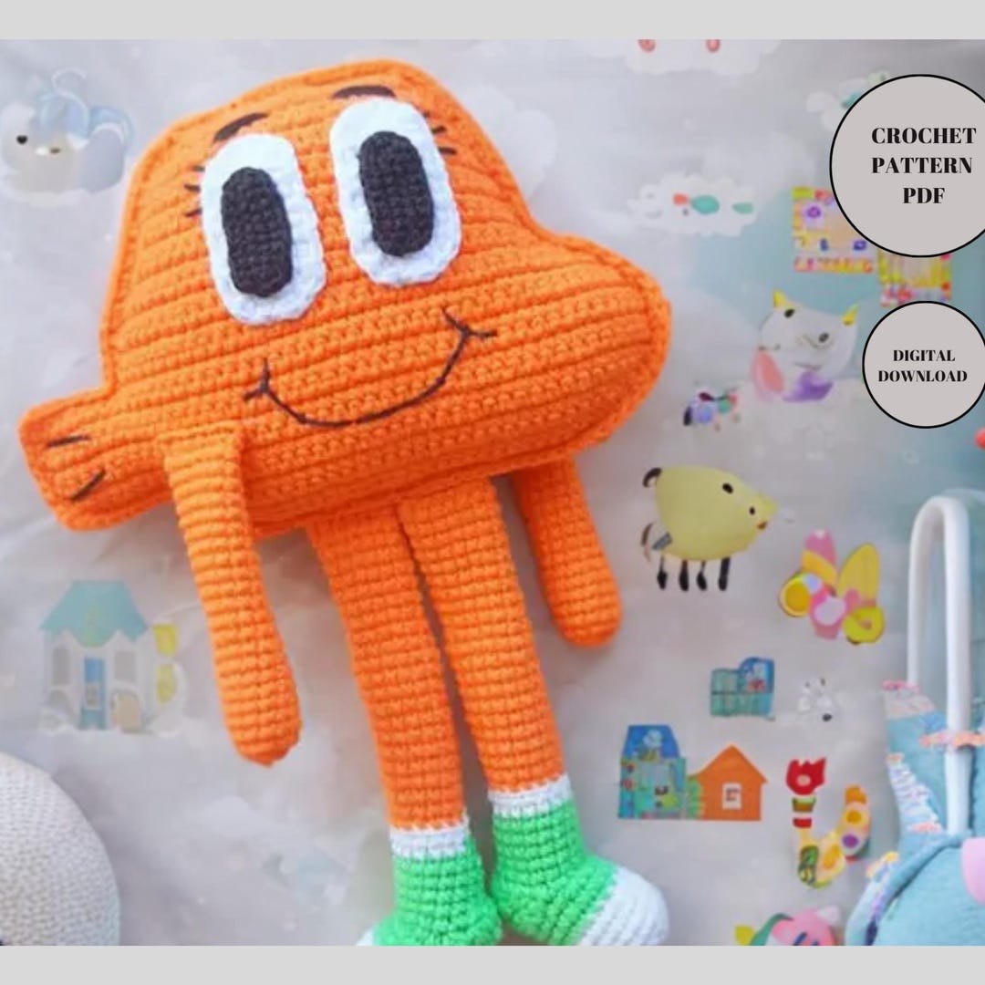 Darwin Watterson Amigurumi Crochet Toy Pattern PDF | Tutorials in ...