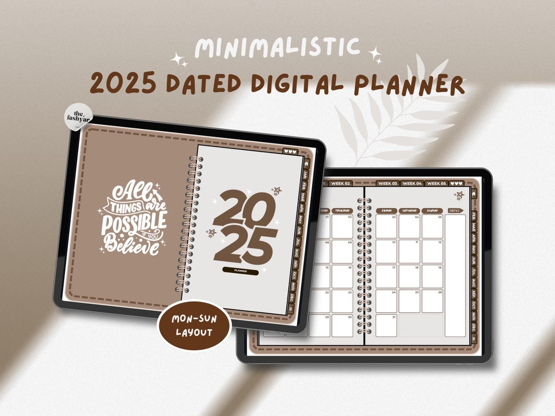 2025 Digital Planner | Weekly Planner | Goodnotes Planner | Monthly ...