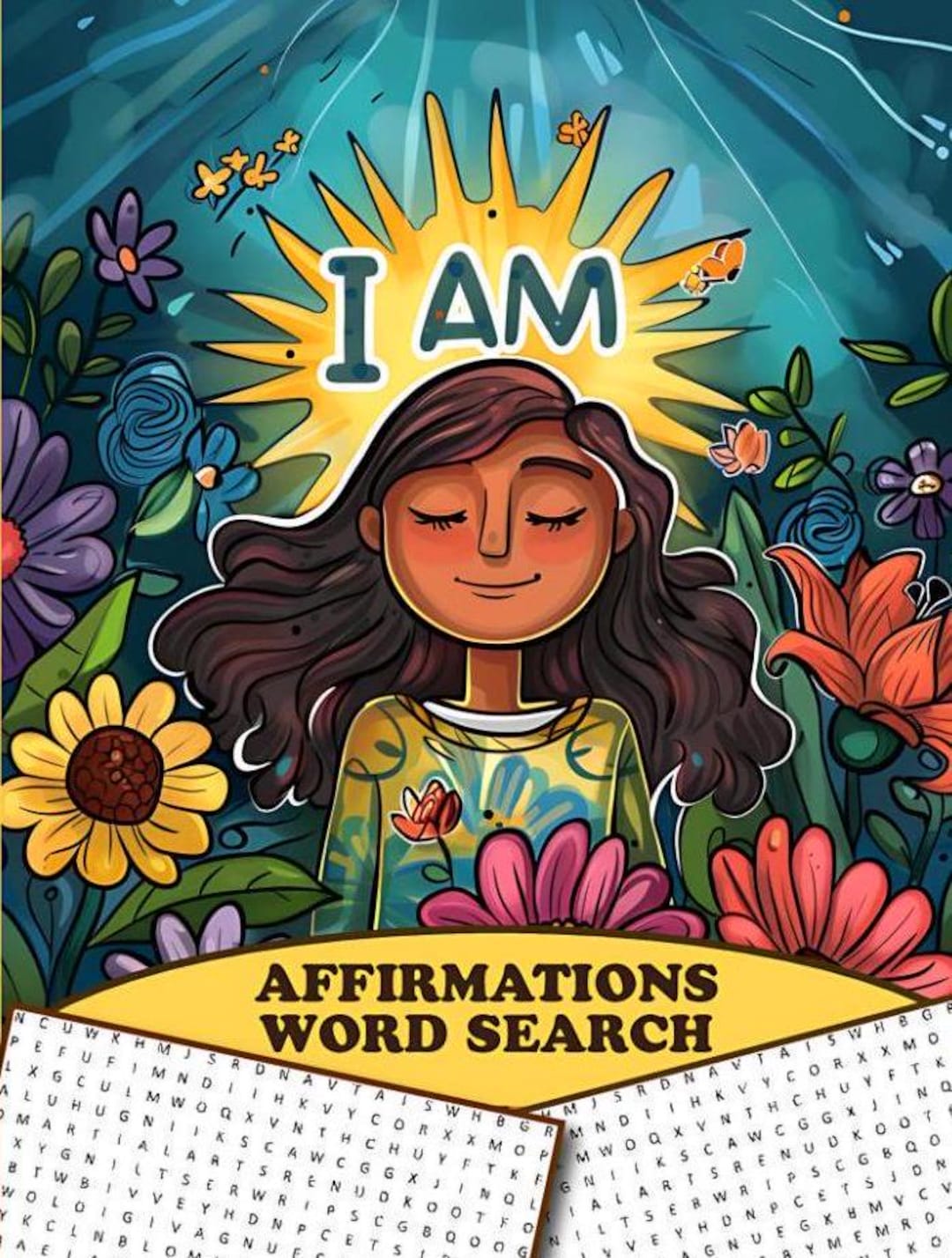 I Am Affirmations Word Search 50 Puzzles E-book for Self-concept 102 ...